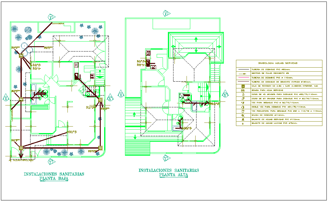 Sanitary installation view of bungalows floor plan dwg file - Cadbull Sanitary installation view of bungalows floor plan dwg file - Cadbull