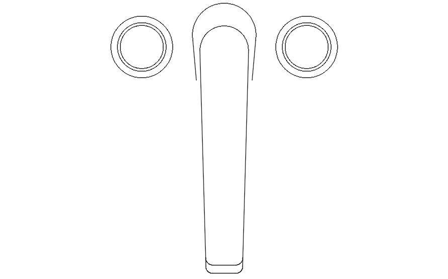 Shower Tub Faucet Cad Block Plan In Autocad Dwg File Cadbull