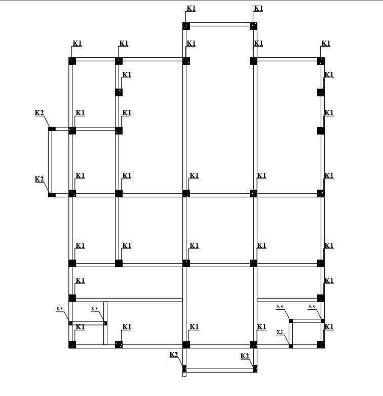 Structure Plan Is Given In Autocad 2d Drawing Dwg File Cad File Cadbull