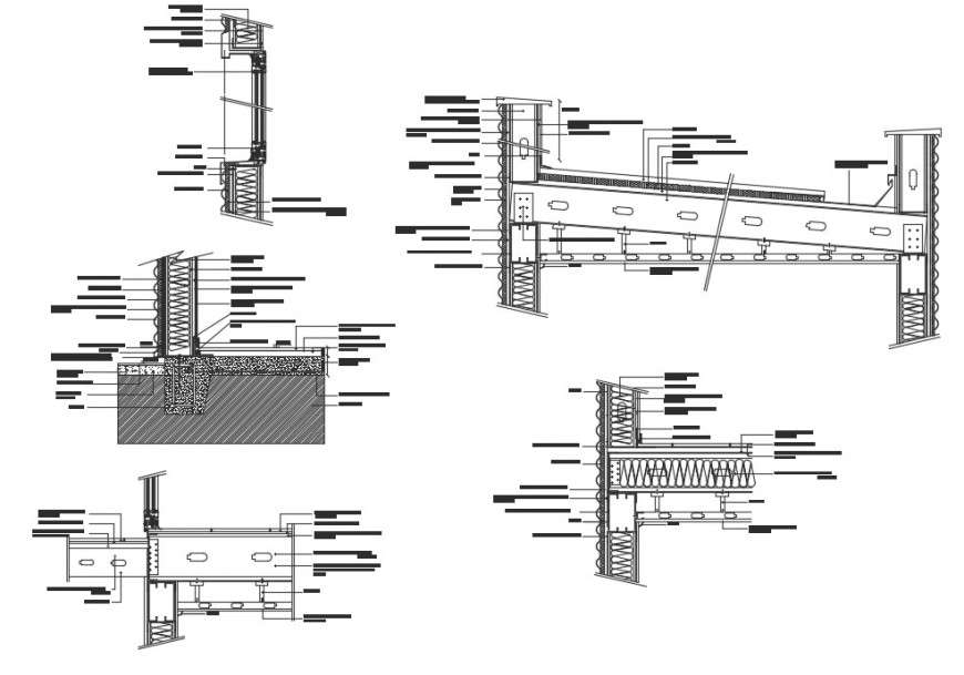 All sided cut constructive section, footings and structure details dwg ... All sided cut constructive section, footings and structure details dwg ...