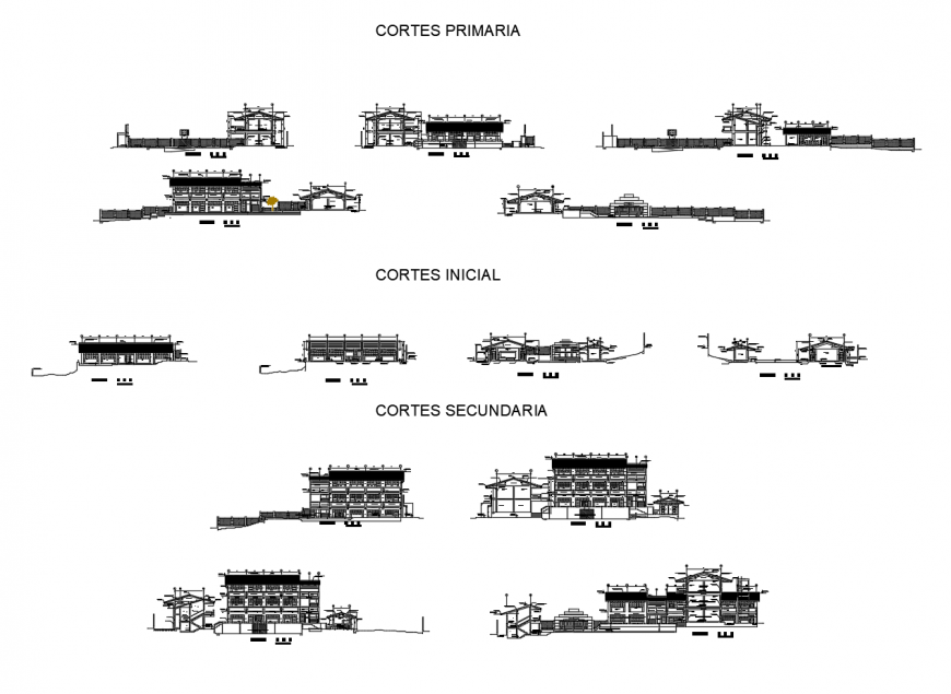 All sided elevation and section drawing details of multi-story ... All sided elevation and section drawing details of multi-story ...