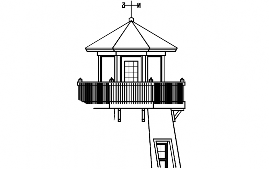 Beautiful garden bird kiosk house type elevation cad drawing details ... Beautiful garden bird kiosk house type elevation cad drawing details ...