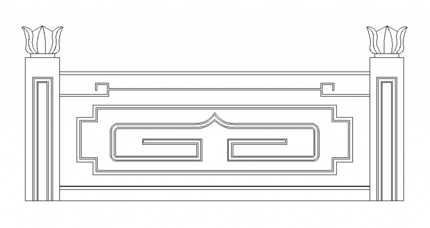 Beautiful wooden railing block cad drawing details dwg file - Cadbull Beautiful wooden railing block cad drawing details dwg file - Cadbull