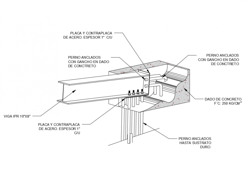 Building concrete beam structure and constructive details dwg file ... Building concrete beam structure and constructive details dwg file ...