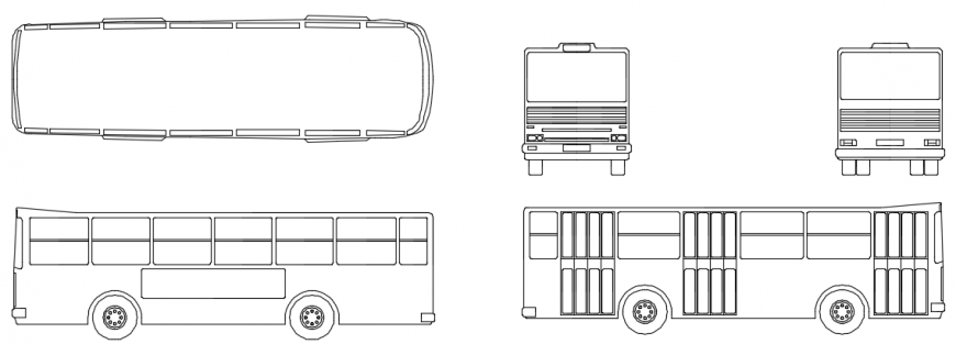 Bus Front Elevation Bus Front Elevation