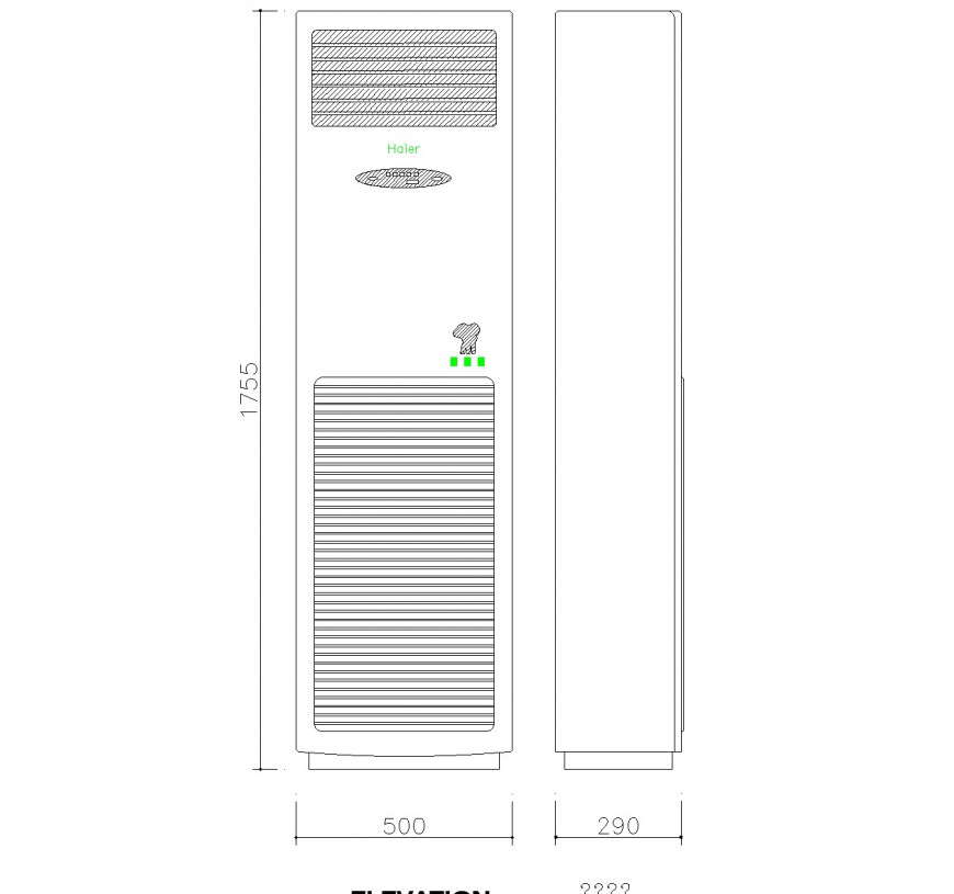 Cabinet air conditioner cad block dwg file - Cadbull Cabinet air conditioner cad block dwg file - Cadbull