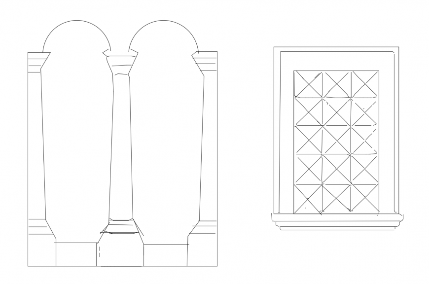 Classic and common window 2d elevation blocks cad drawing details dwg ... Classic and common window 2d elevation blocks cad drawing details dwg ...