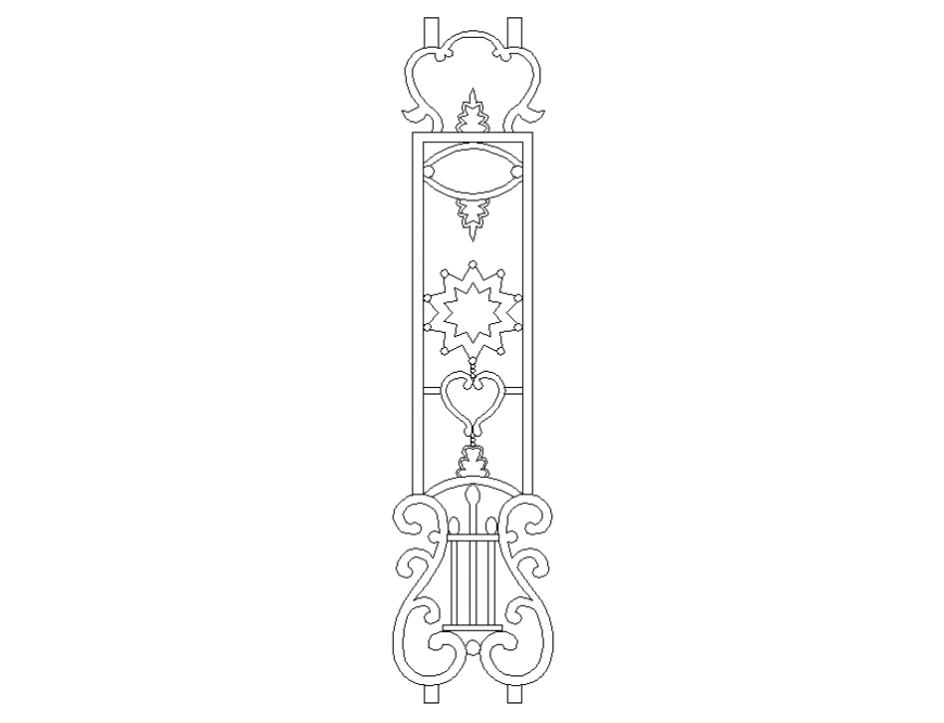 Common railing design block cad drawing details dwg file - Cadbull Common railing design block cad drawing details dwg file - Cadbull
