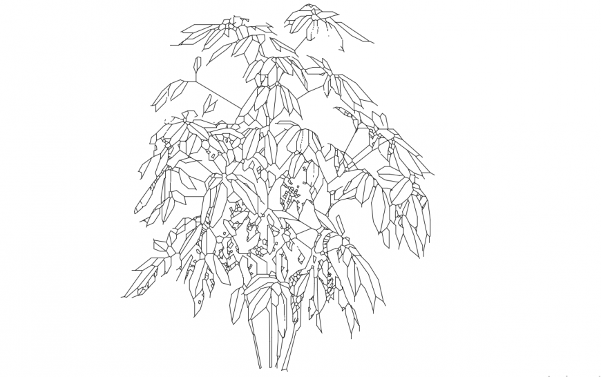 Common tree plant front elevation block cad drawing details dwg file ... Common tree plant front elevation block cad drawing details dwg file ...