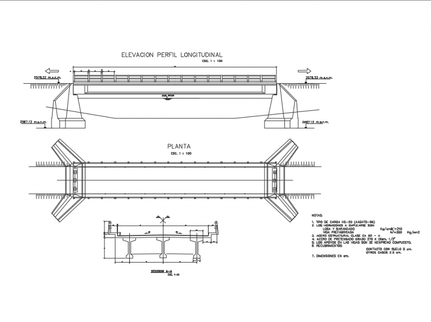 Concrete bridge constructive details with beam dwg file - Cadbull Concrete bridge constructive details with beam dwg file - Cadbull