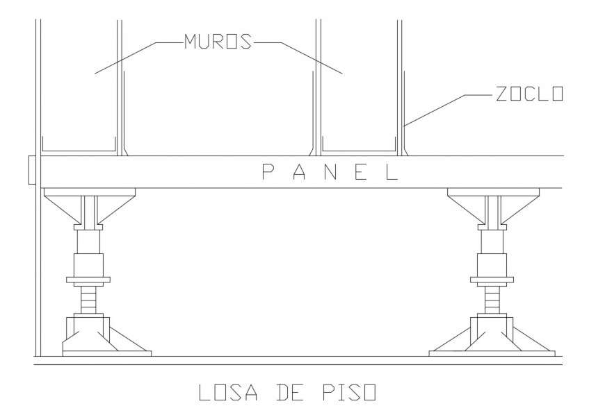 Construction Unit 2d View Cad Structural Block Autocad File Cadbull