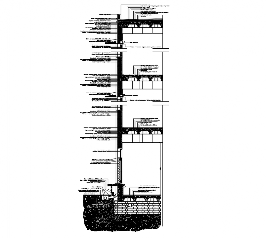 Constructive details of multi story educational building dwg file - Cadbull Constructive details of multi story educational building dwg file - Cadbull
