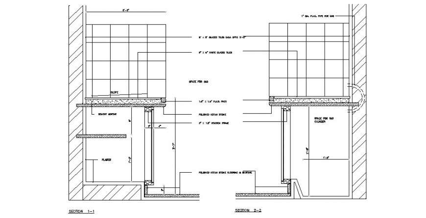 Constructive sectional details for house kitchen cad drawing details ... Constructive sectional details for house kitchen cad drawing details ...