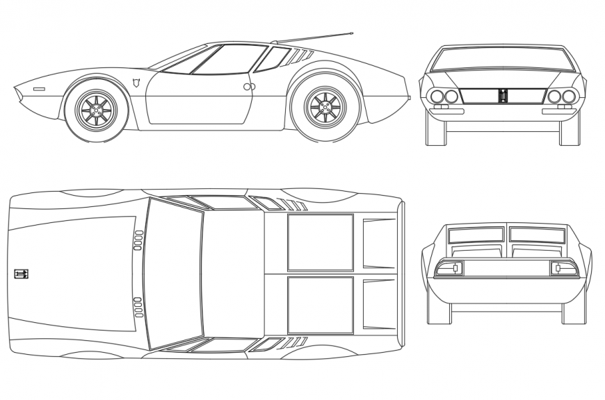 Creative luxuries car all sided elevation cad blocks design dwg file ... Creative luxuries car all sided elevation cad blocks design dwg file ...