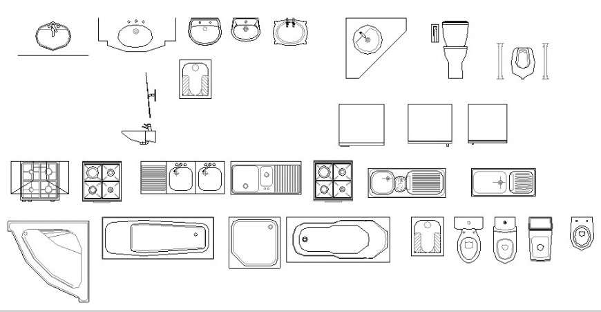 Commercial Sinks Multiple Designing Blocks Cad Drawing Details Dwg File ... Commercial Sinks Multiple Designing Blocks Cad Drawing Details Dwg File ...