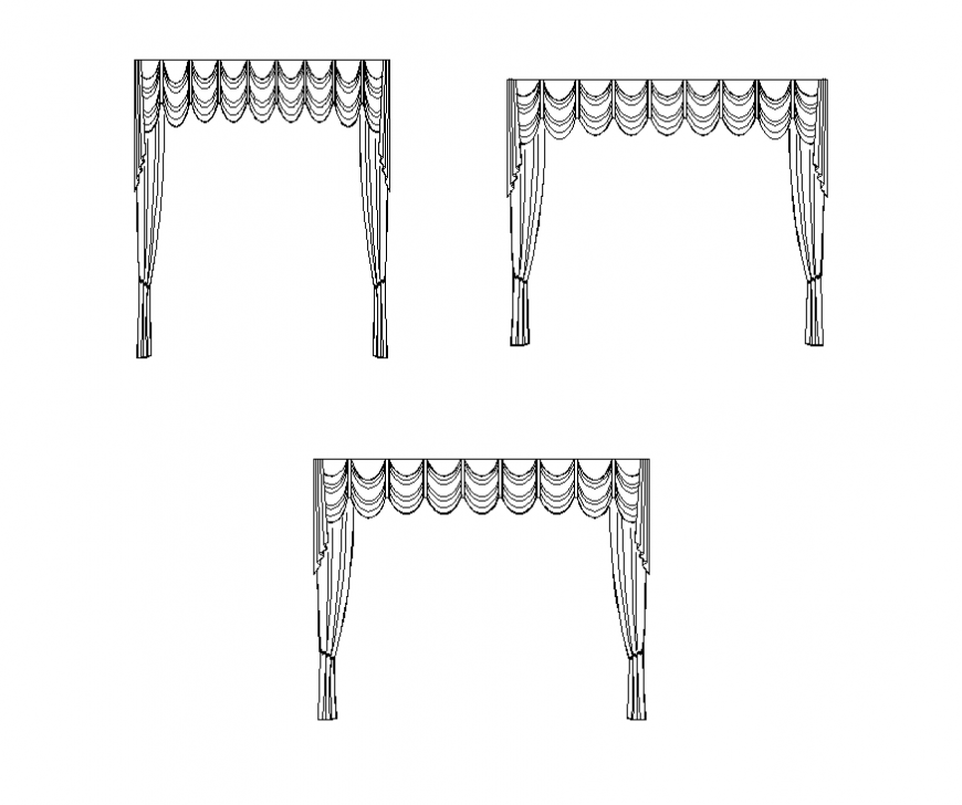 Curtain CAD blocks detail elevation 2d view dwg file - Cadbull Curtain CAD blocks detail elevation 2d view dwg file - Cadbull