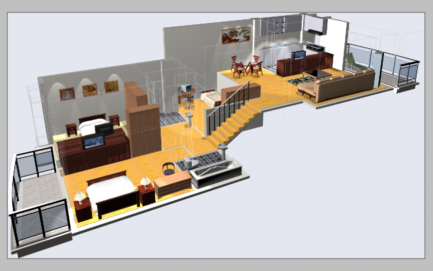 Detail housing building elevation 3d model layout PSD file - Cadbull Detail housing building elevation 3d model layout PSD file - Cadbull