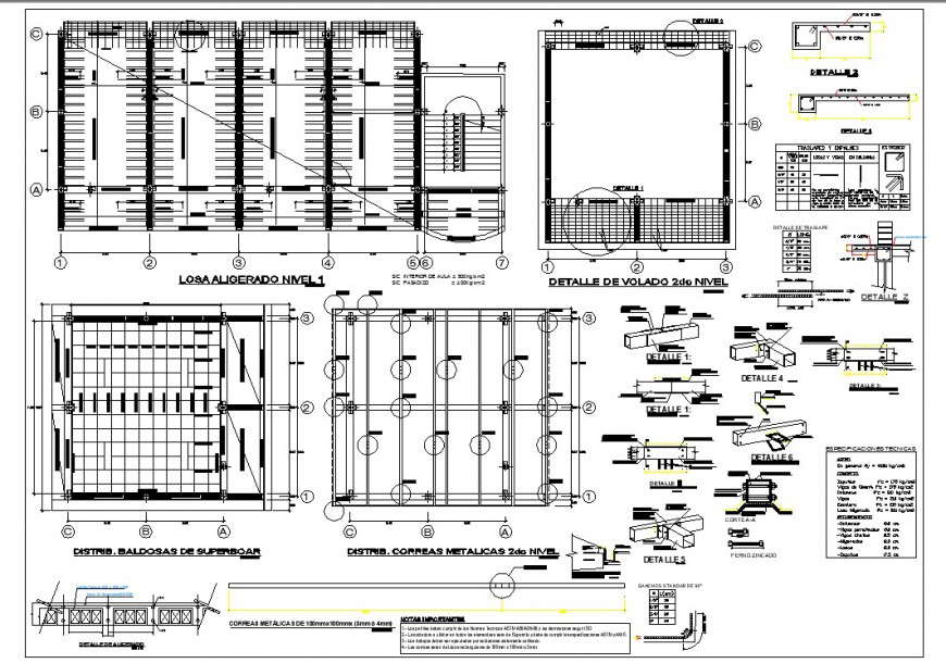Different Structural Units 2d View Cad Construction Block Layout Autocad File Cadbull