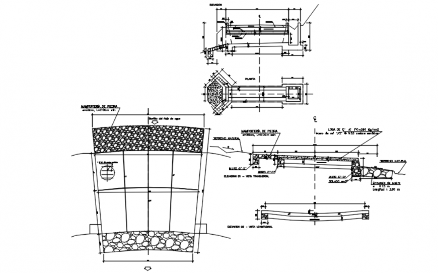 Drawing Of Speed Bump 2d Details Autocad Speed Bump Details Cadbull