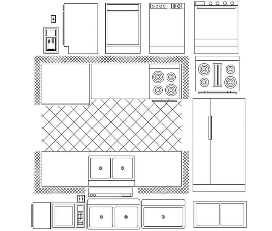 Drawings detailing of kitchen automation units dwg file - Cadbull Drawings detailing of kitchen automation units dwg file - Cadbull