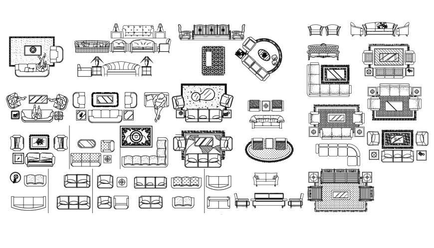Dynamic multiple sofa sets elevation blocks cad drawing details dwg ... Dynamic multiple sofa sets elevation blocks cad drawing details dwg ...