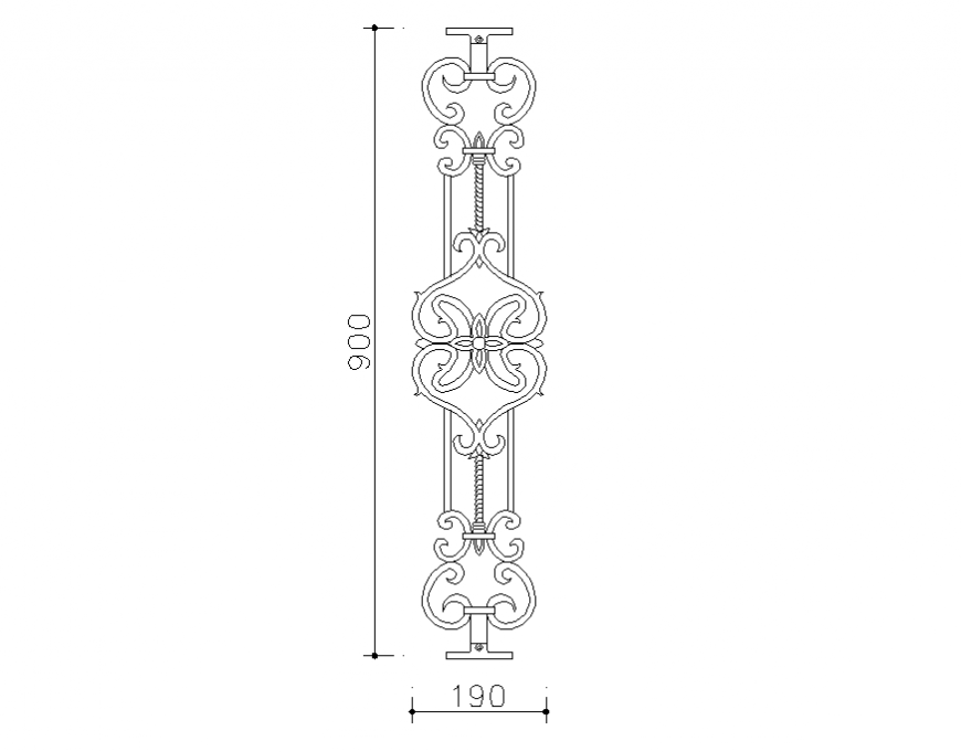 Dynamic railing block design cad drawing details dwg file - Cadbull Dynamic railing block design cad drawing details dwg file - Cadbull