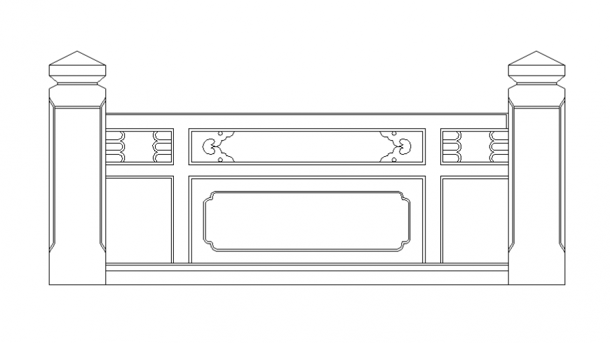 Dynamic wooden railing design cad block details dwg file - Cadbull Dynamic wooden railing design cad block details dwg file - Cadbull