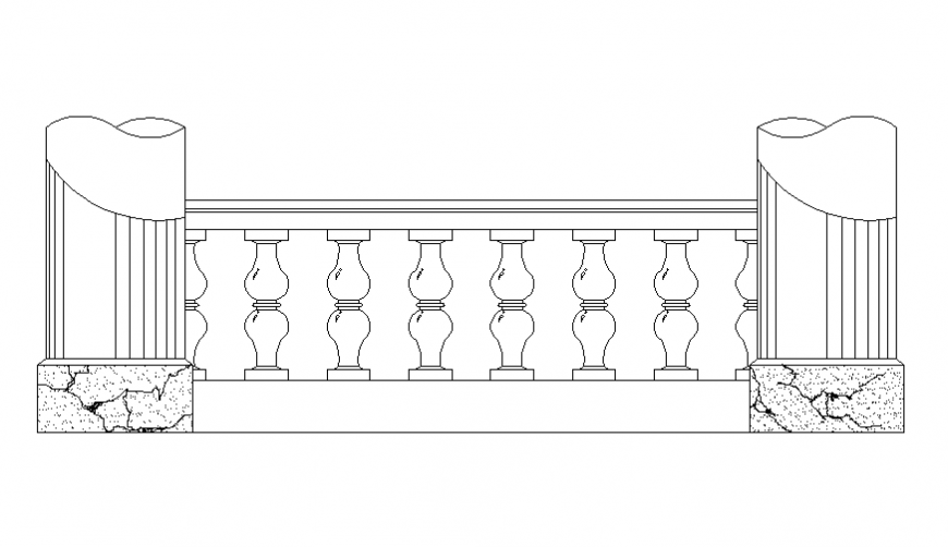Dynamic wooden railing of stairs cad block details dwg file - Cadbull Dynamic wooden railing of stairs cad block details dwg file - Cadbull