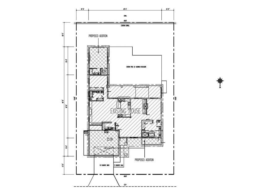 Existing House Site And Architecture Layout Plan Cad Drawing Details Dwg File Cadbull