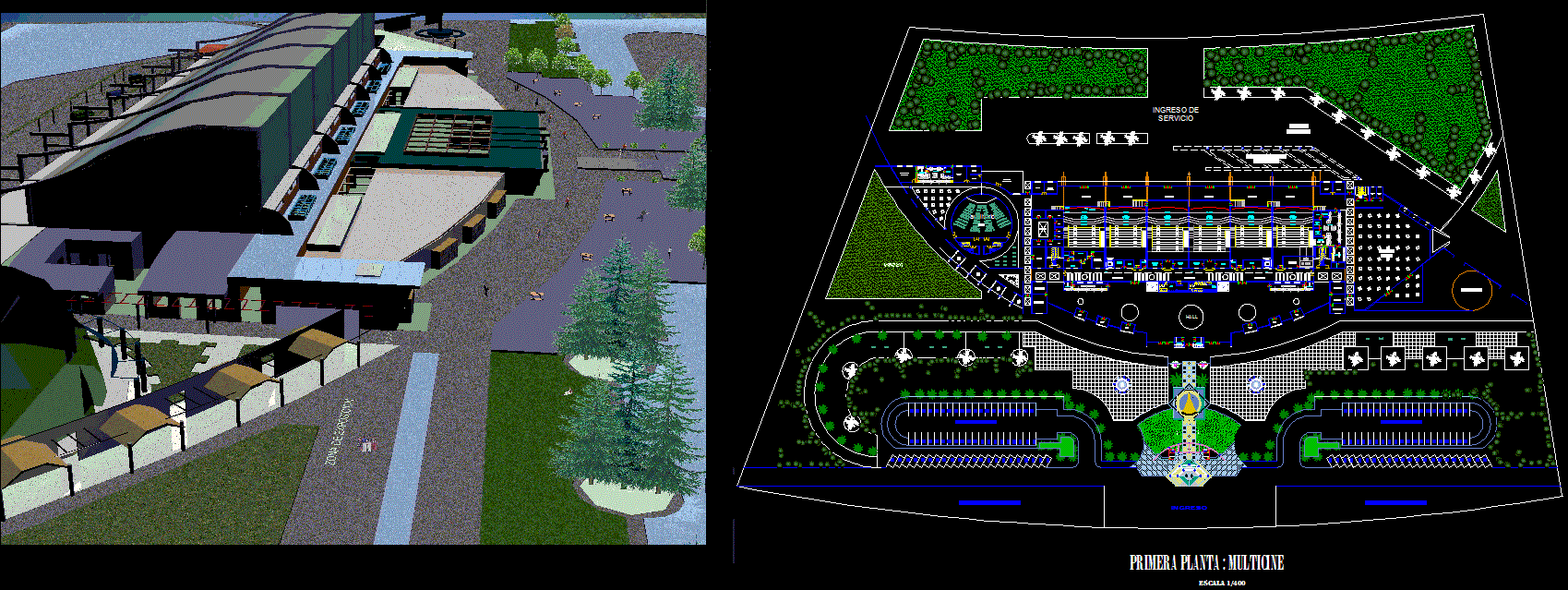 Multiplex Complex cad drawings |CADBULL Multiplex Complex cad drawings |CADBULL
