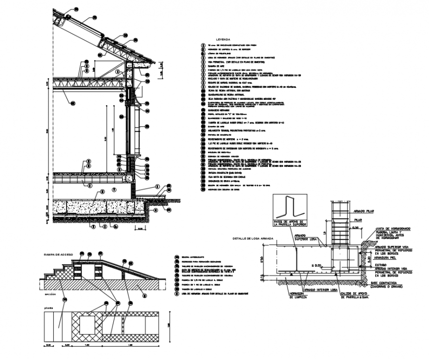Facade constructive-sectional details of roof of building dwg file ... Facade constructive-sectional details of roof of building dwg file ...