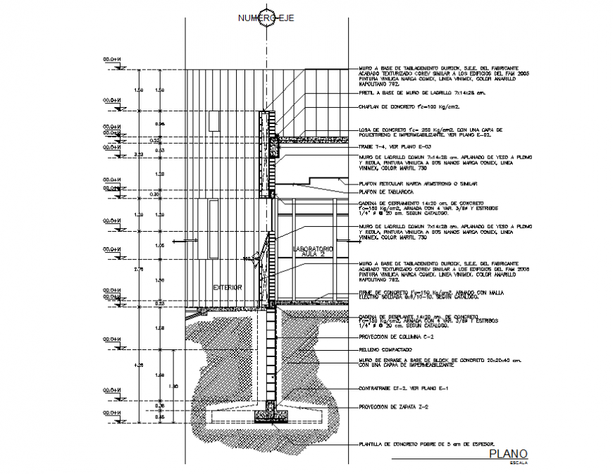Facade constructive section cad structure details dwg file - Cadbull Facade constructive section cad structure details dwg file - Cadbull