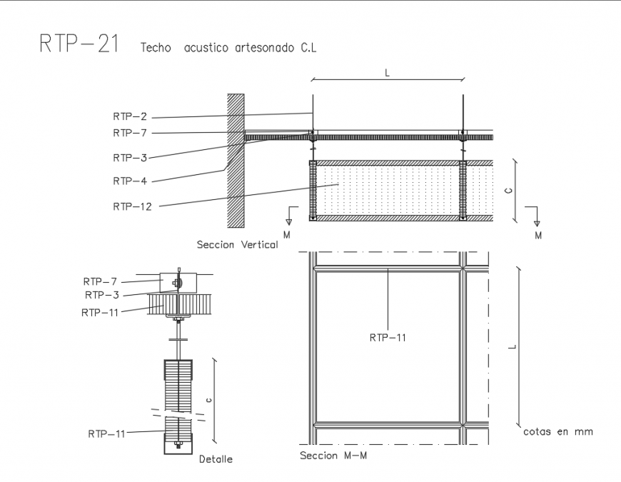 Fixing roof ceiling constructive structure details dwg file - Cadbull Fixing roof ceiling constructive structure details dwg file - Cadbull