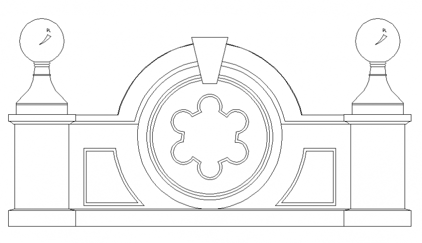Floral pattern railing front view cad block details dwg file - Cadbull Floral pattern railing front view cad block details dwg file - Cadbull