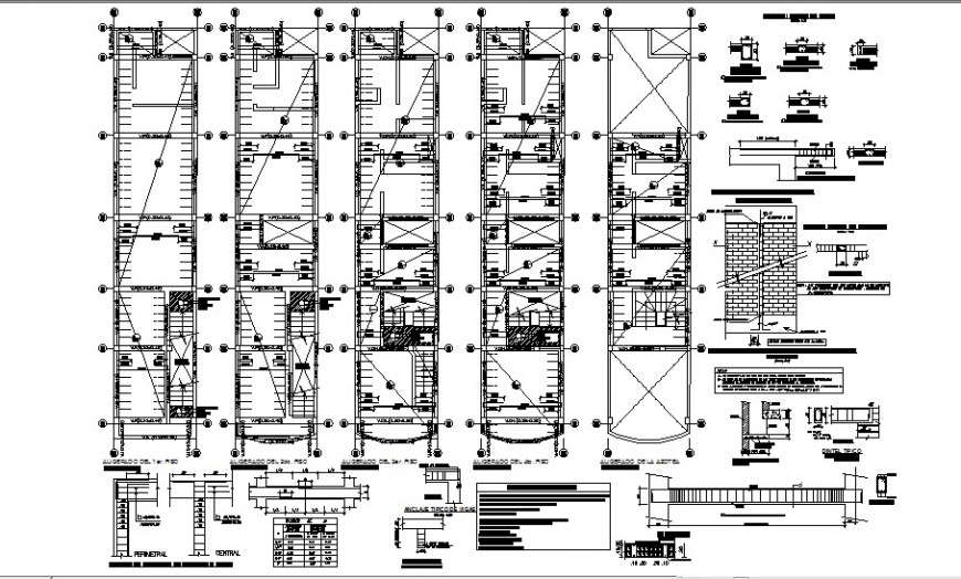 Framing plan, beam and column schedule and constructive structure ...
