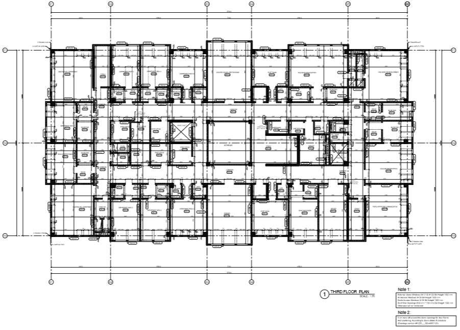institutional building third floor plan with all detail - Cadbull institutional building third floor plan with all detail - Cadbull