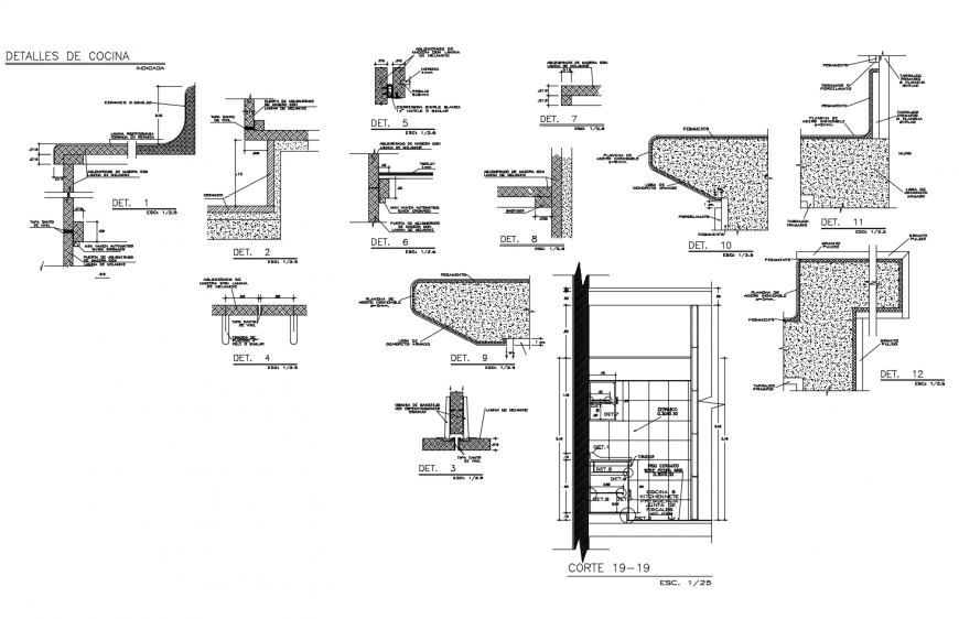Kitchen section and constructive structure cad drawing details dwg file ... Kitchen section and constructive structure cad drawing details dwg file ...