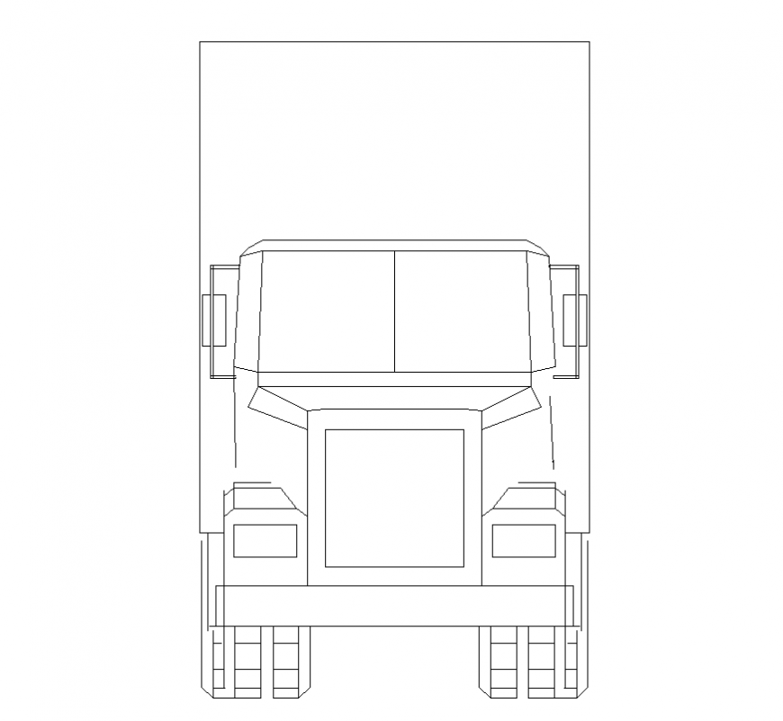 Large truck cad block detail elevation dwg file - Cadbull Large truck cad block detail elevation dwg file - Cadbull