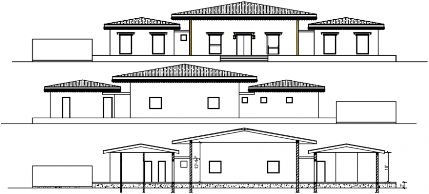 Local corporate office building all sided elevation cad drawing details ... Local corporate office building all sided elevation cad drawing details ...