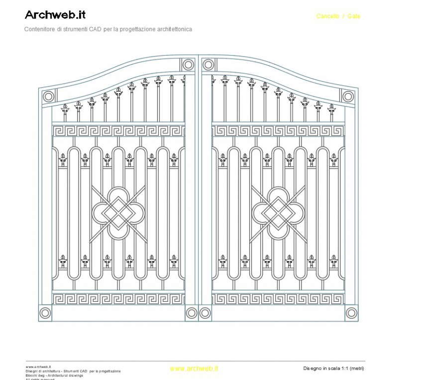 Main gate elevation plan autocad file - Cadbull Main gate elevation plan autocad file - Cadbull