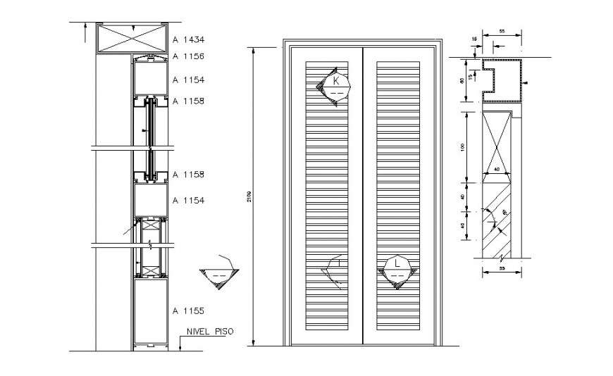 Main wooden door elevation and installation cad drawing details dwg ... Main wooden door elevation and installation cad drawing details dwg ...