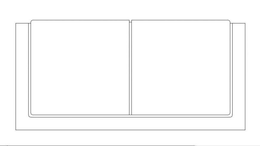 Manhattan two seated sofa set elevation block dwg file - Cadbull Manhattan two seated sofa set elevation block dwg file - Cadbull