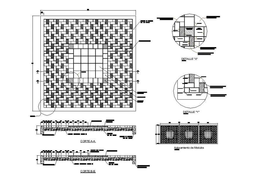 Metallic Perimeter Fence Section And Constructive Structure Cad Drawing Details Dwg File Cadbull