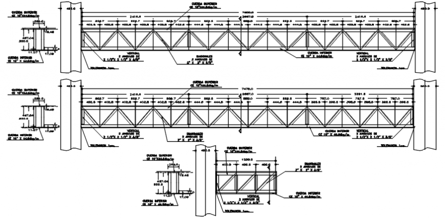 Metallic structure fence section and installation drawing details dwg ... Metallic structure fence section and installation drawing details dwg ...