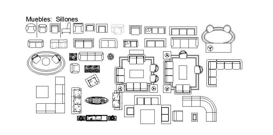 Miscellaneous furniture elevation blocks cad drawing details dwg file