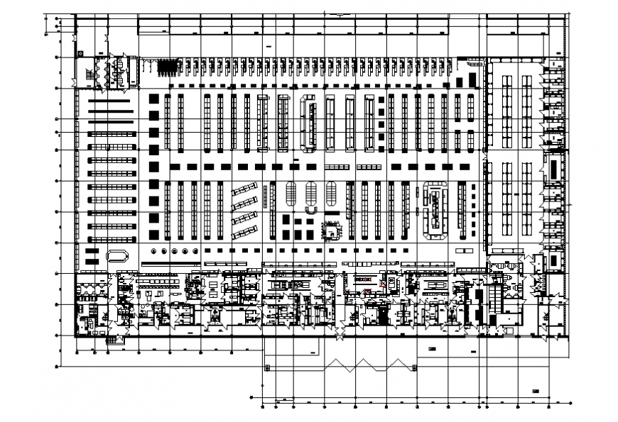 Multi-level shopping market architecture layout plan details dwg file ... Multi-level shopping market architecture layout plan details dwg file ...