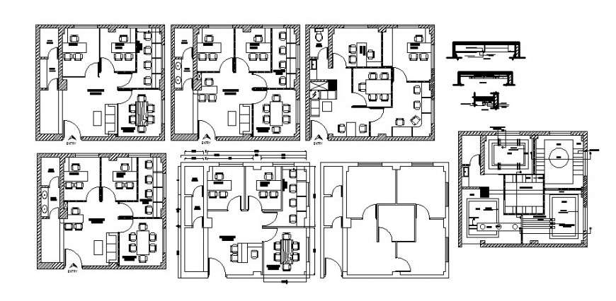 Multi Functional Office Floor Plan Distribution Cad Drawing Details Dwg ... Multi Functional Office Floor Plan Distribution Cad Drawing Details Dwg ...