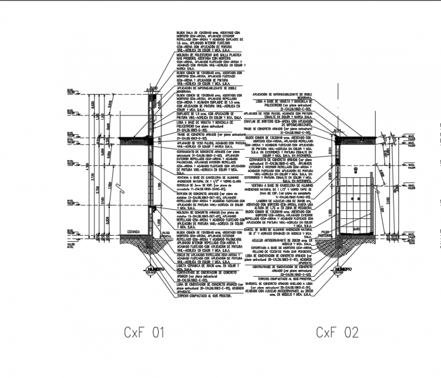 Multi story housing apartment building sectional constructive details ... Multi story housing apartment building sectional constructive details ...