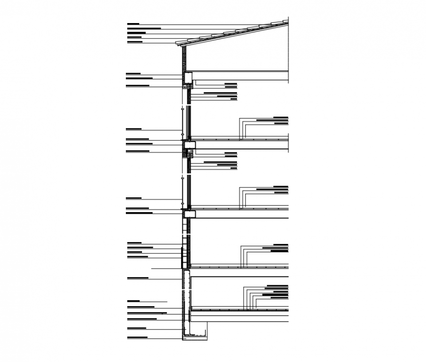 Multi story housing court constructive sectional details dwg file - Cadbull Multi story housing court constructive sectional details dwg file - Cadbull