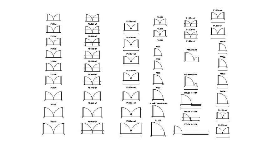 Multiple common door figure 2d blocks cad drawing details dwg file ... Multiple common door figure 2d blocks cad drawing details dwg file ...